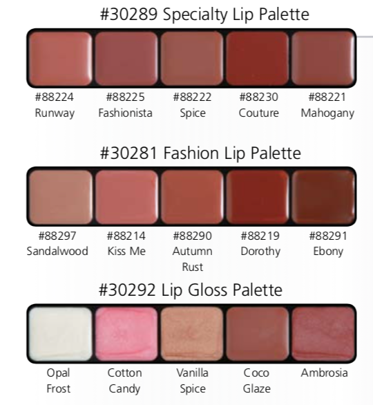 Graftobian Lip Color Palettes – Roger Riggle Make Up, LLC